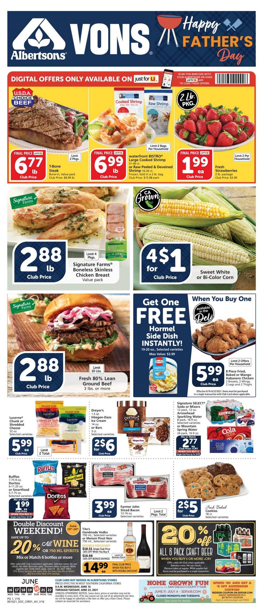 Vons Weekly Ad Jun 16 – Jun 22, 2021