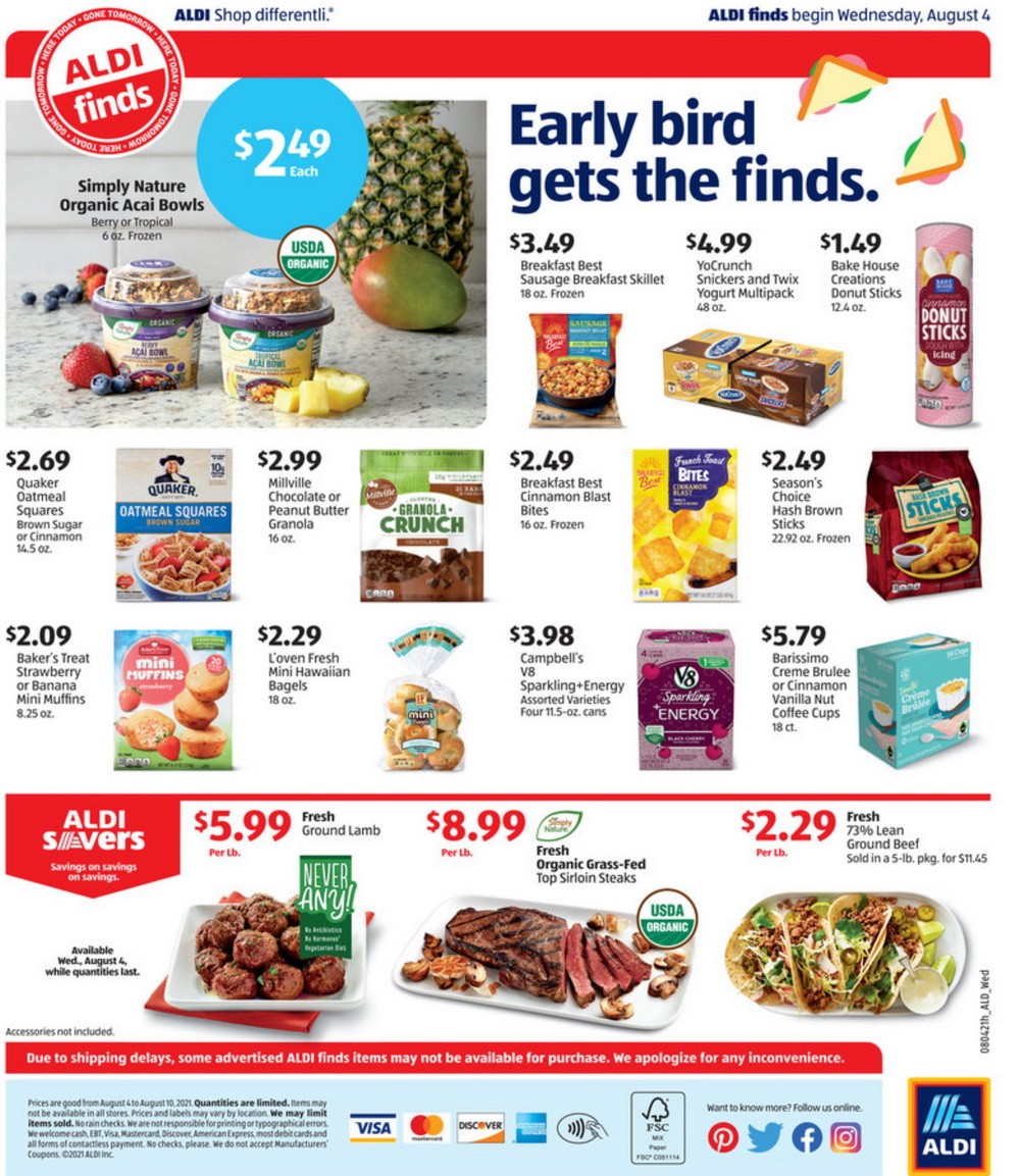 ALDI In-store Ad Sneak Peek Aug 04 – Aug 10, 2021