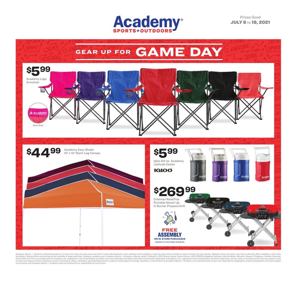 Academy Sports + Outdoors Weekly Ad July 06 – July 18, 2021