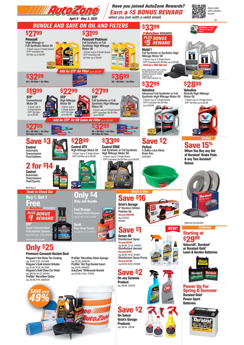 AutoZone Monthly Circular Jul 27 – Aug 23, 2021