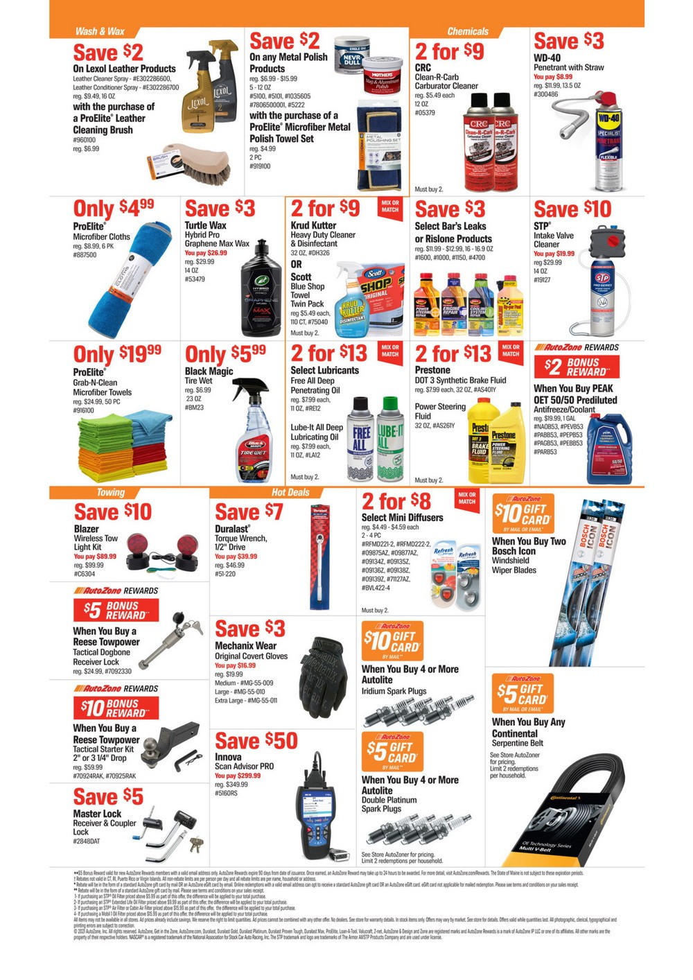 AutoZone Monthly Circular Jul 27 – Aug 23, 2021