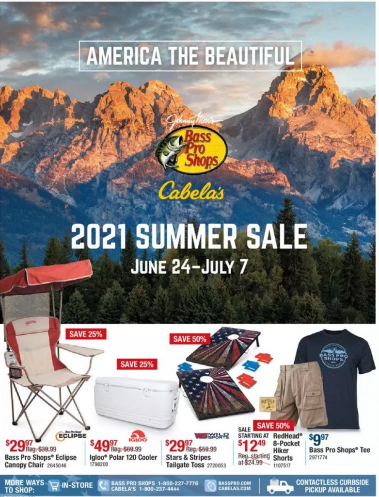 Bass Pro Shops Summer Sale June 24 – July 07, 2021