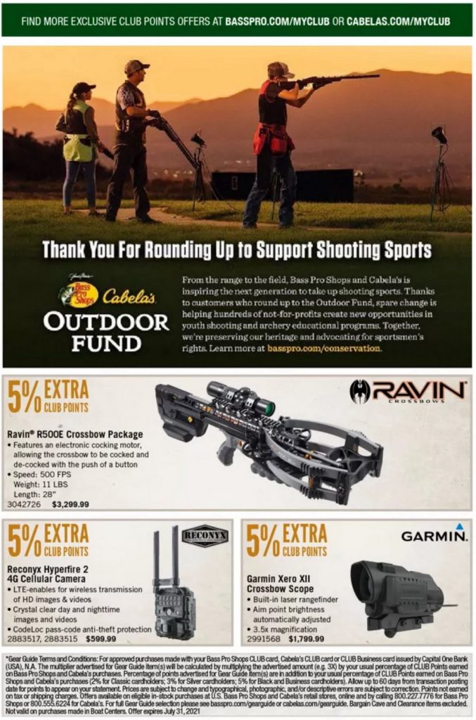 Bass Pro Shops Gear Guide Sale July 01 – July 31, 2021