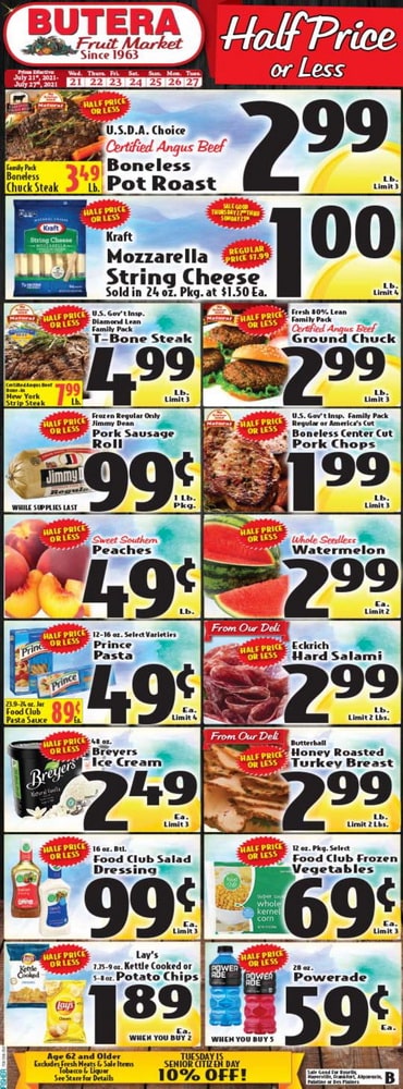 Butera Weekly Ad July 21 – July 27, 2021