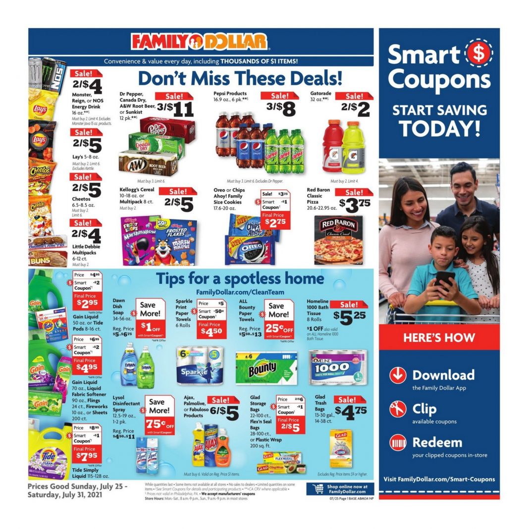 Family Dollar Weekly Ad Jul 25 – Jul 31, 2021