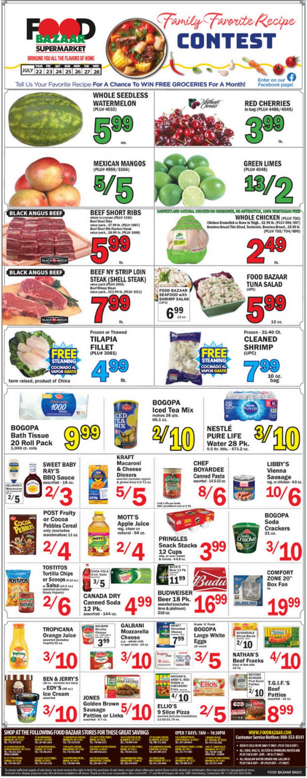 Food Bazaar Weekly Ad Jul 22 – Jul 28, 2021