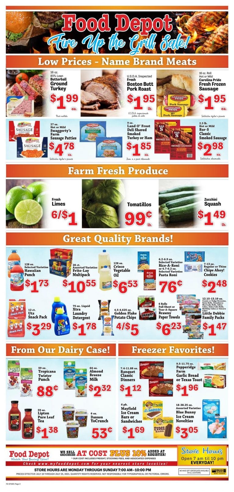 Food Depot Weekly Ad July 19 – July 25, 2021