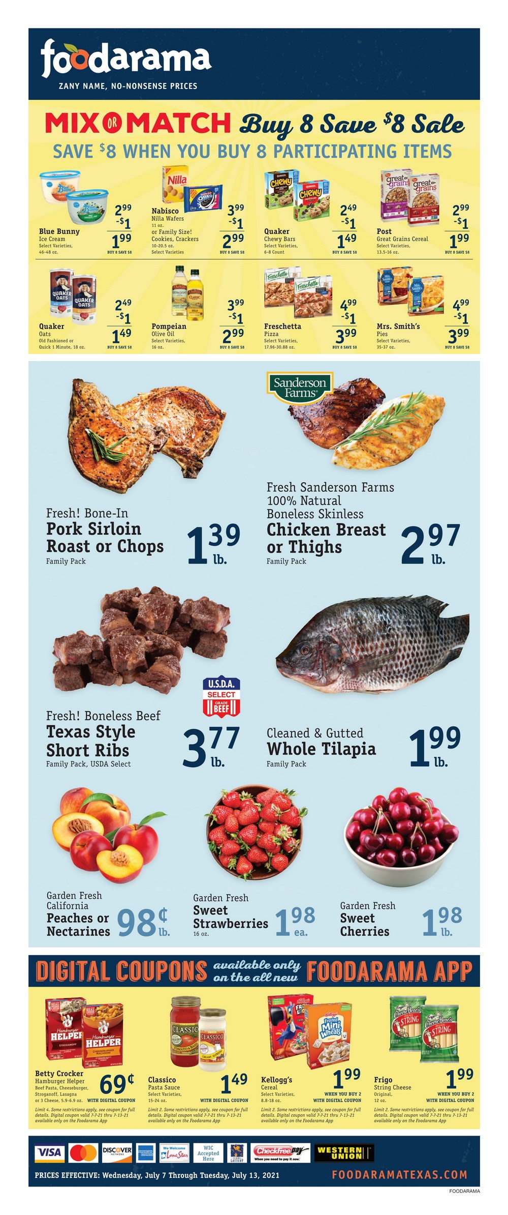 Foodarama Weekly Ad Jul 07 – Jul 13, 2021