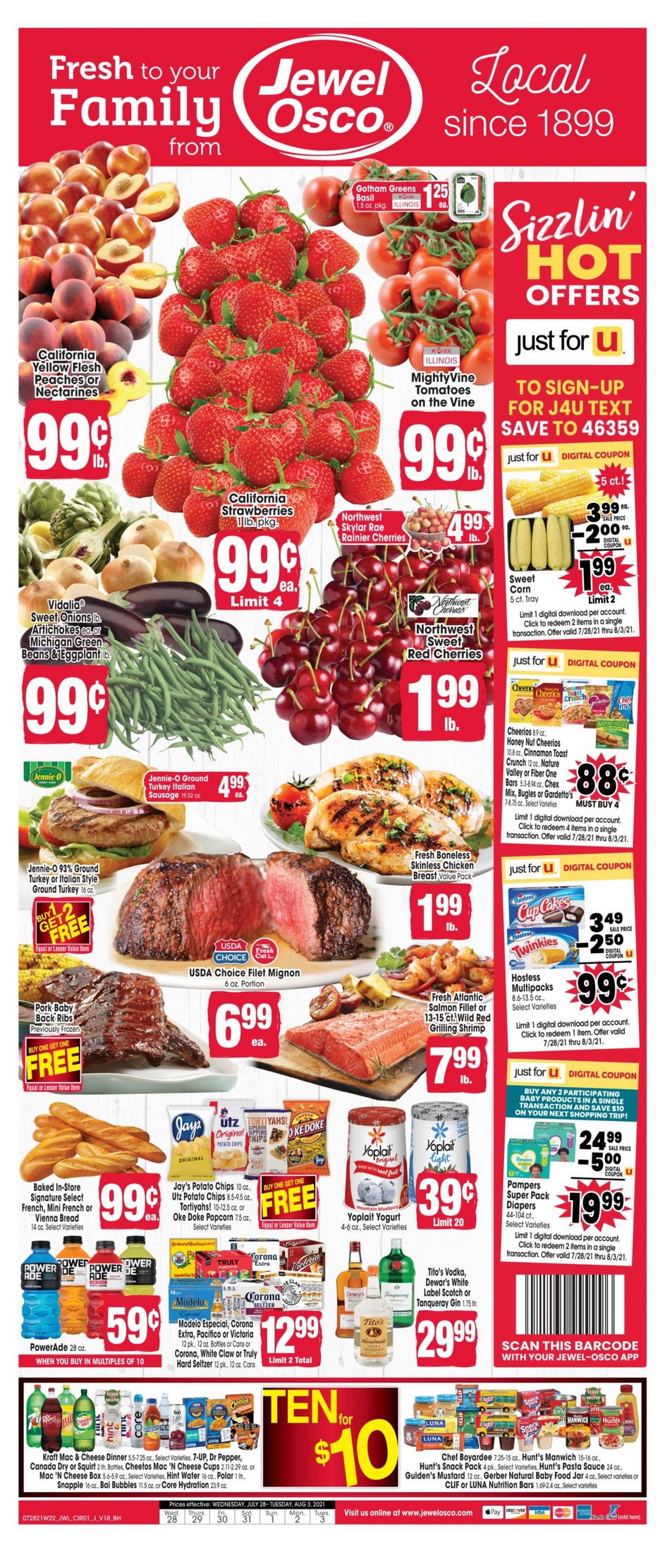 Jewel Osco Weekly Ad Jul 28 – Aug 03, 2021