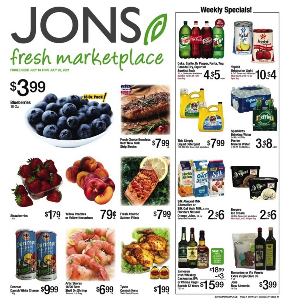 Jons Weekly Ad Jul 14– Jul 20, 2021