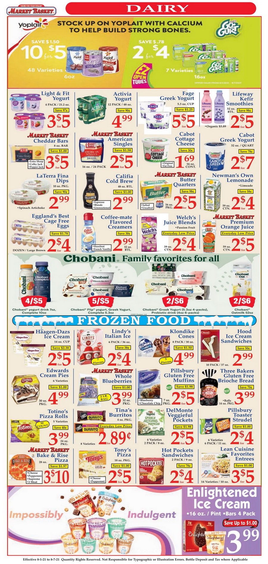 Market Basket Weekly Flyer Aug 01 – Aug 07, 2021