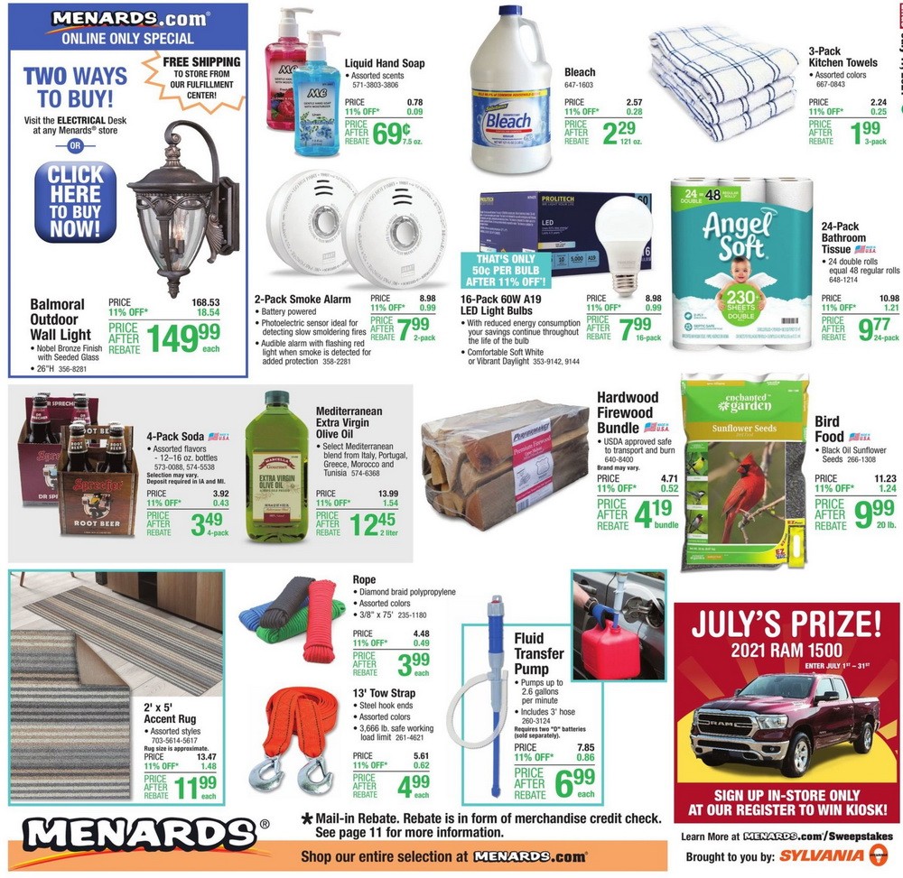 Menards Weekly Ad July 08 – July 17, 2021