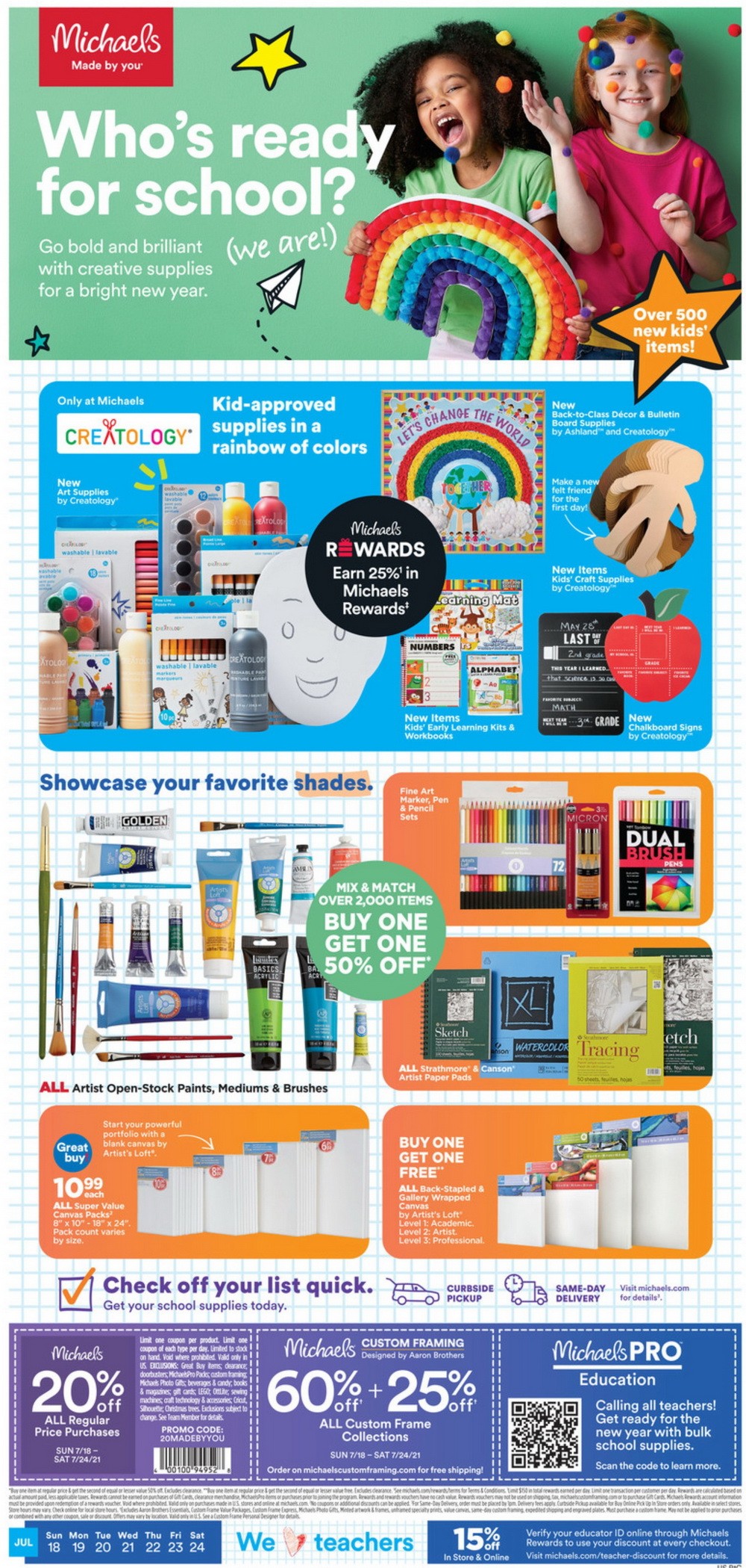 Michaels Weekly Ad Jul 18 – Jul 24, 2021