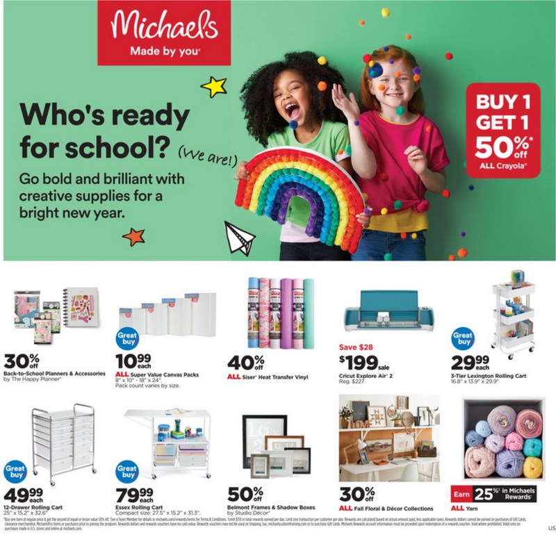 Michaels Weekly Ad July 25 – July 31, 2021
