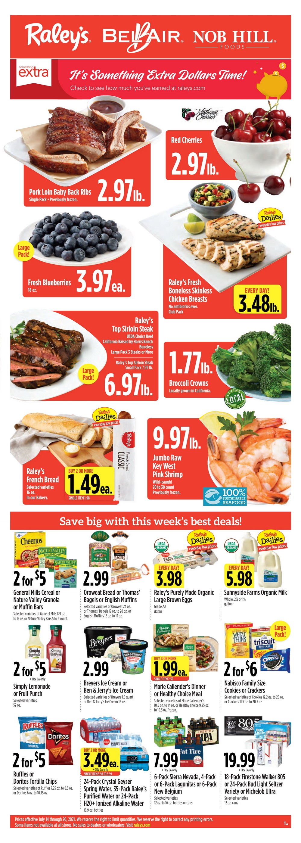 Raley's Supermarkets Weekly Ad July 14 – July 20, 2021