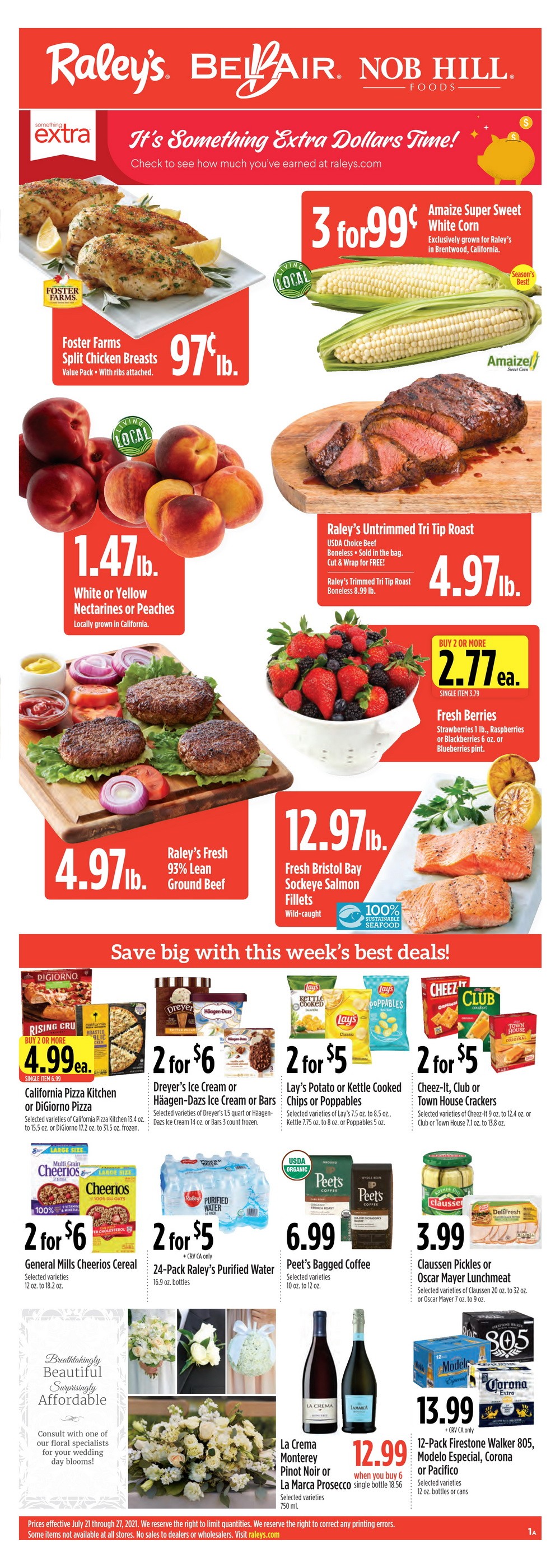 Raley's Supermarkets Weekly Ad July 21 – July 27, 2021