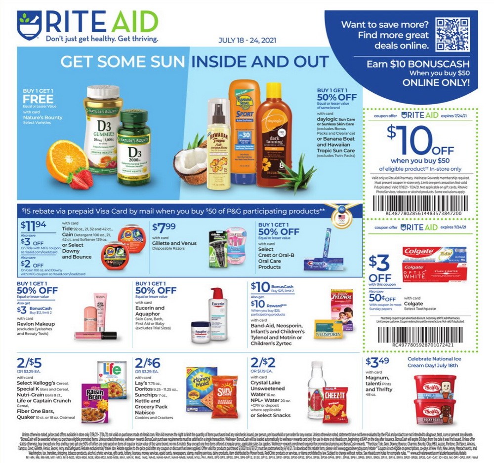 Rite Aid Weekly Ad July 18 – July 24, 2021