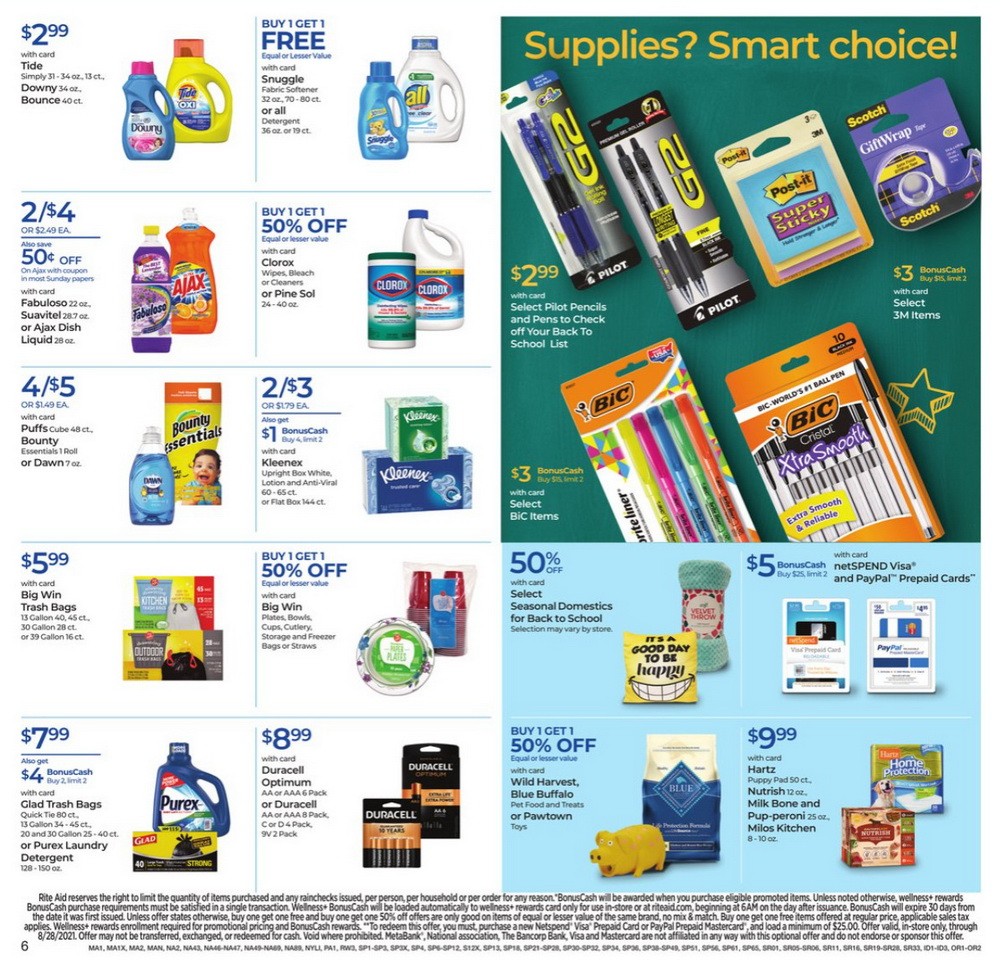 Rite Aid Weekly Ad Aug 01 – Aug 07, 2021