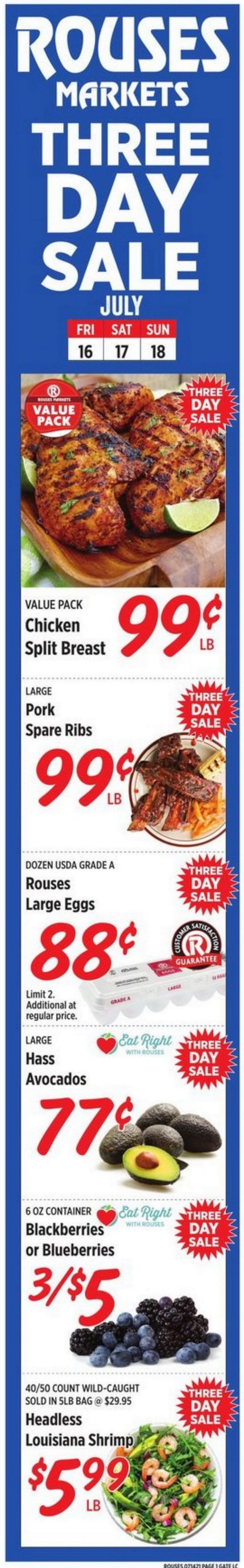 Rouses Weekly Ad July 14 – July 21, 2021