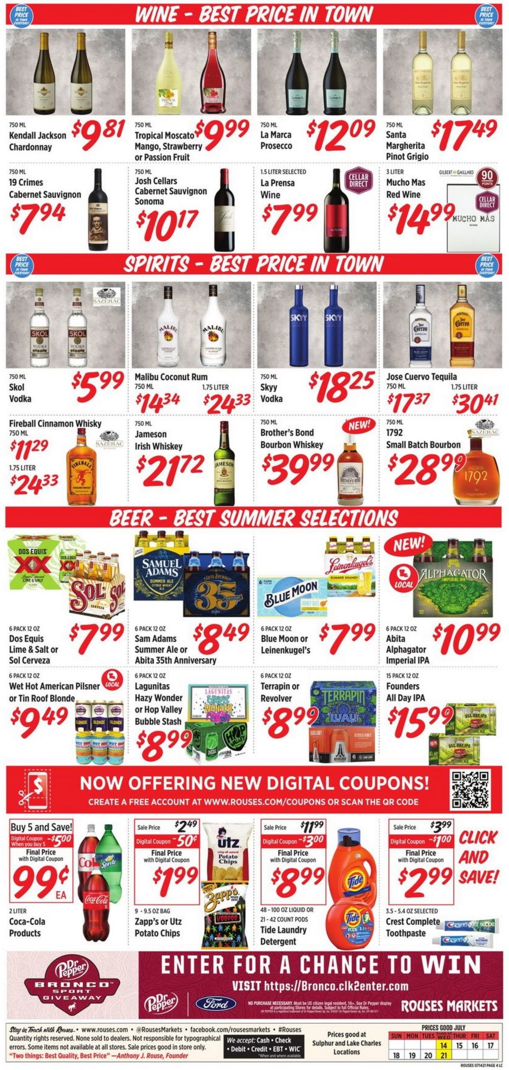 Rouses Weekly Ad July 14 – July 21, 2021