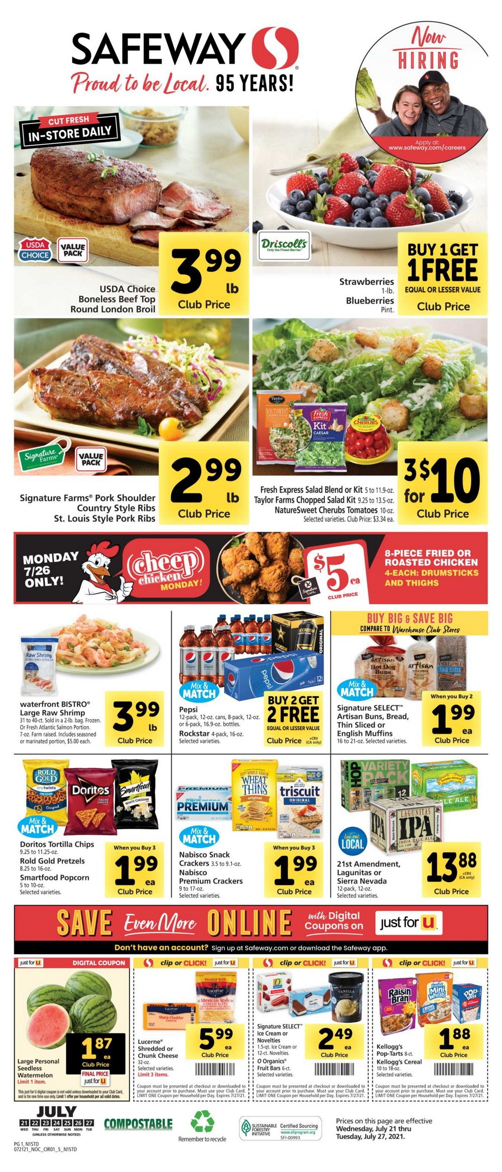 Safeway Weekly Ad Jul 21 – Jul 27, 2021