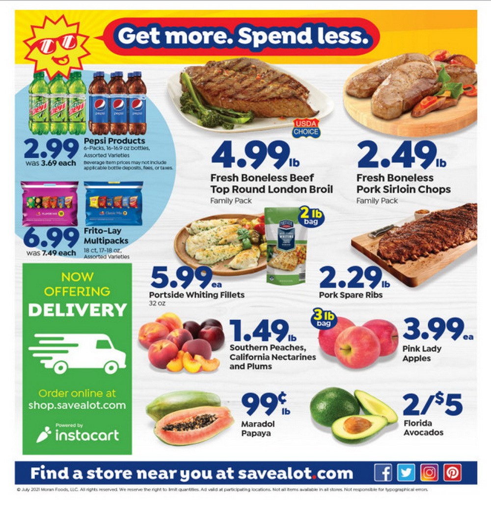 Save A Lot Weekly Ad Jul 14 – Jul 20, 2021