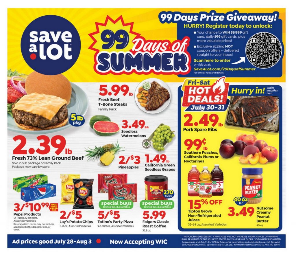Save A Lot Weekly Ad Jul 28 – Aug 03, 2021