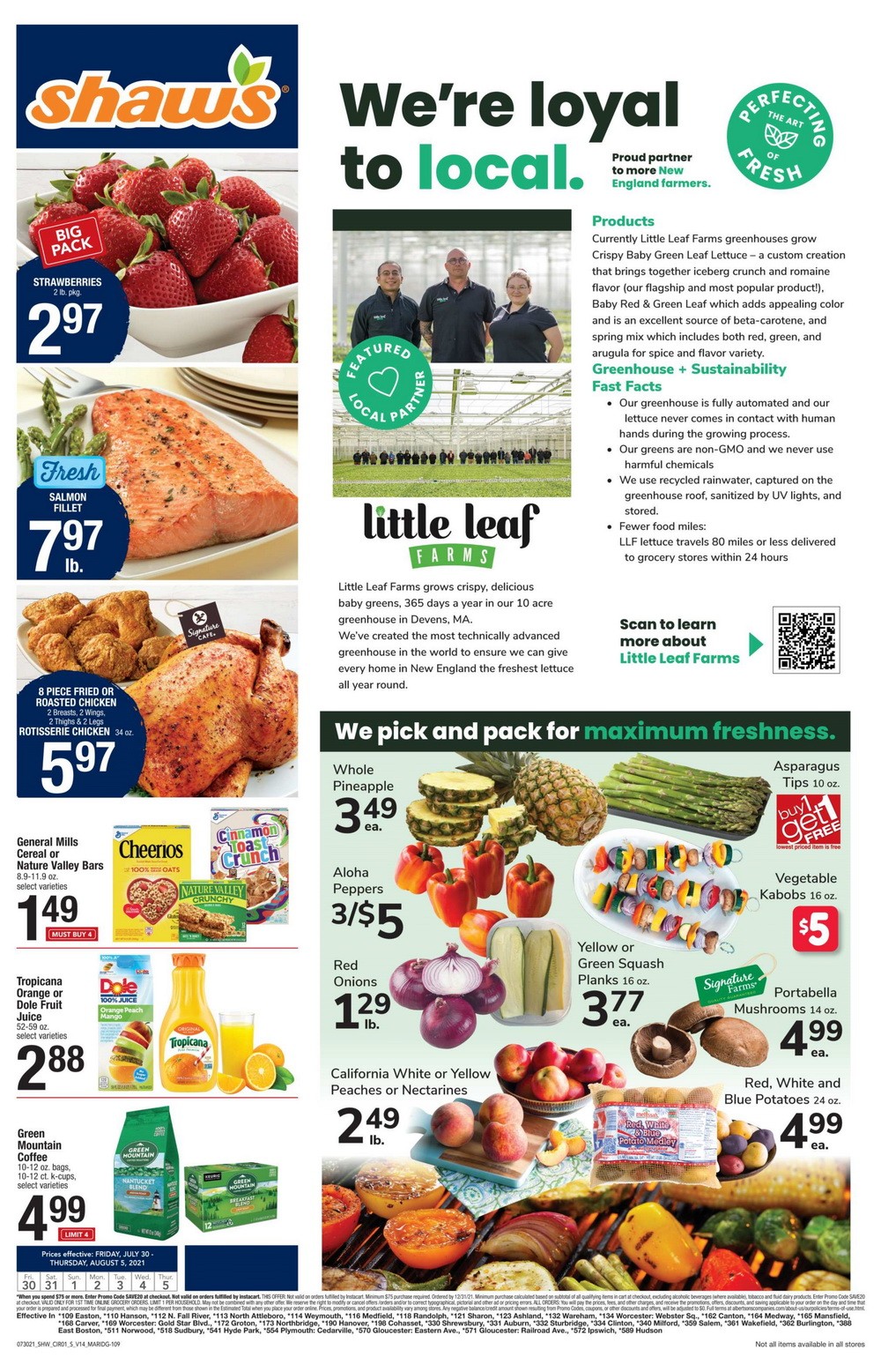 Shaw's Weekly Ad Jul 30 – Aug 05, 2021