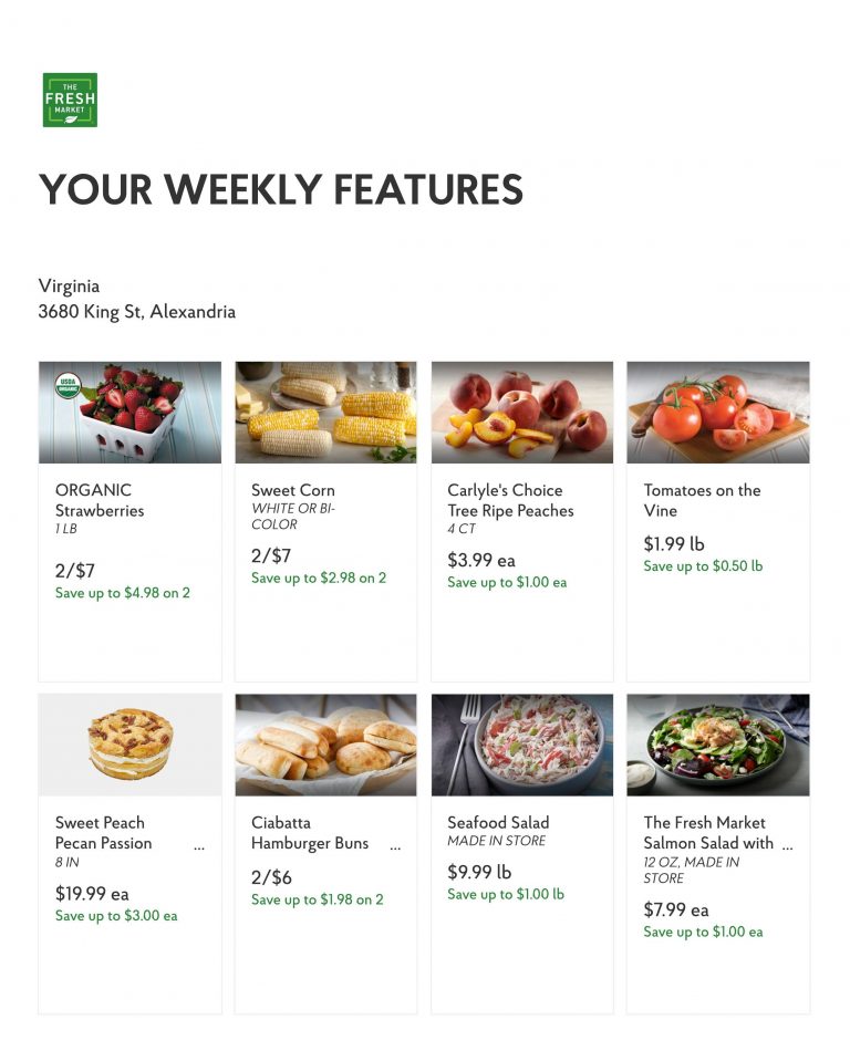 The Fresh Market Weekly Ad Jul 14 – Jul 20, 2021