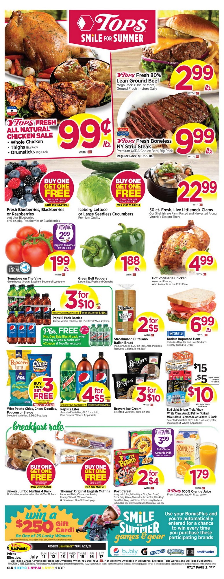 Tops Weekly Ad Jul 11 – Jun 17, 2021