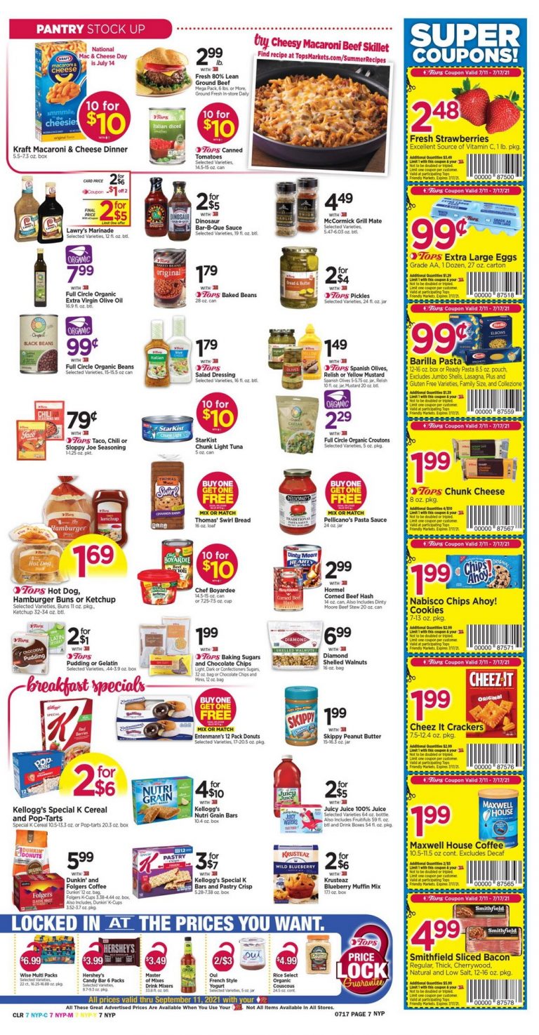 Tops Weekly Ad Jul 11 – Jun 17, 2021