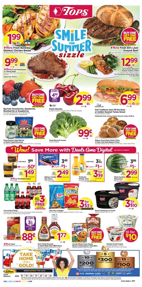 Tops Weekly Ad July 18 – July 24, 2021