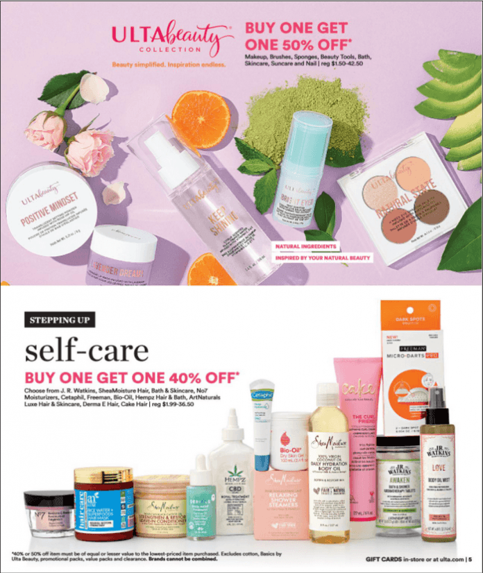 Ulta Beauty Weekly Ad July 18 – July 24, 2021
