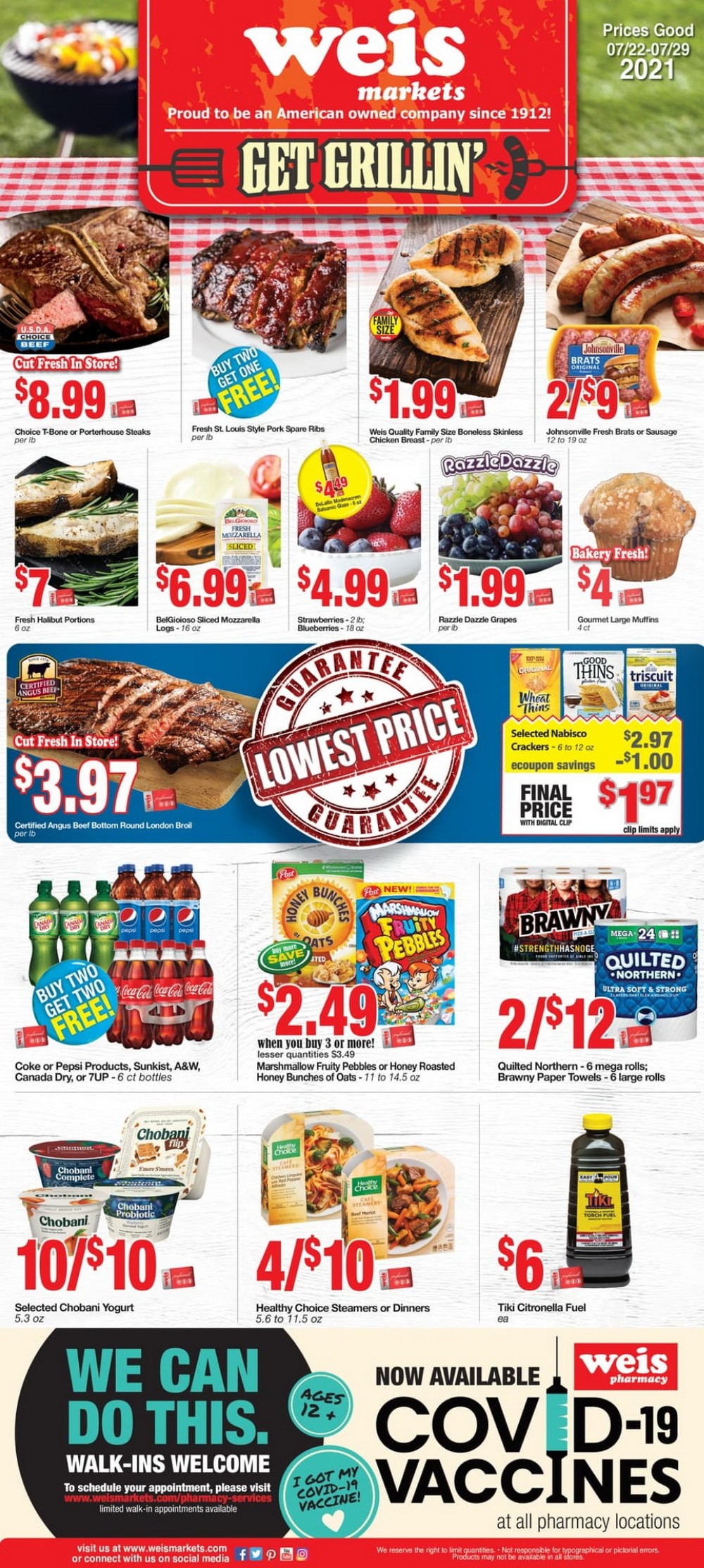 Weis Markets Weekly Ad Jul 22 – Jul 29, 2021