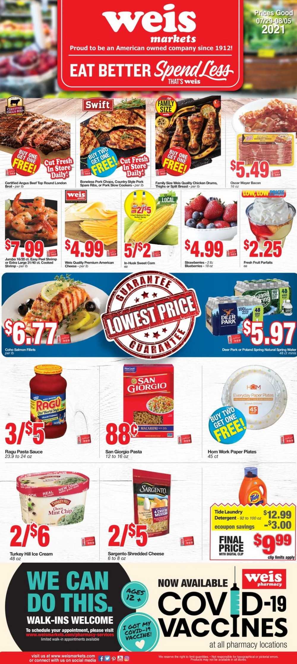 Weis Markets Weekly Ad Jul 29 – Aug 05, 2021