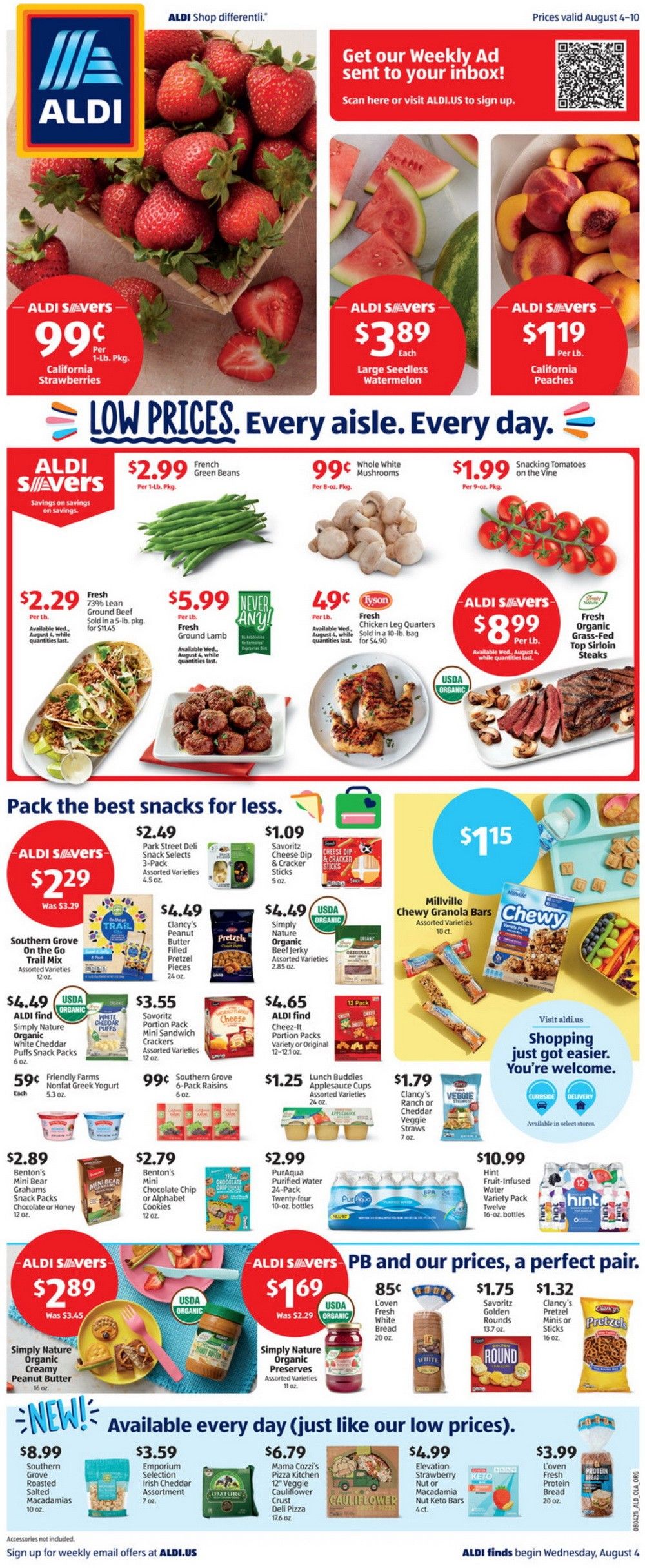 ALDI Weekly Ad Aug 04 – Aug 10, 2021