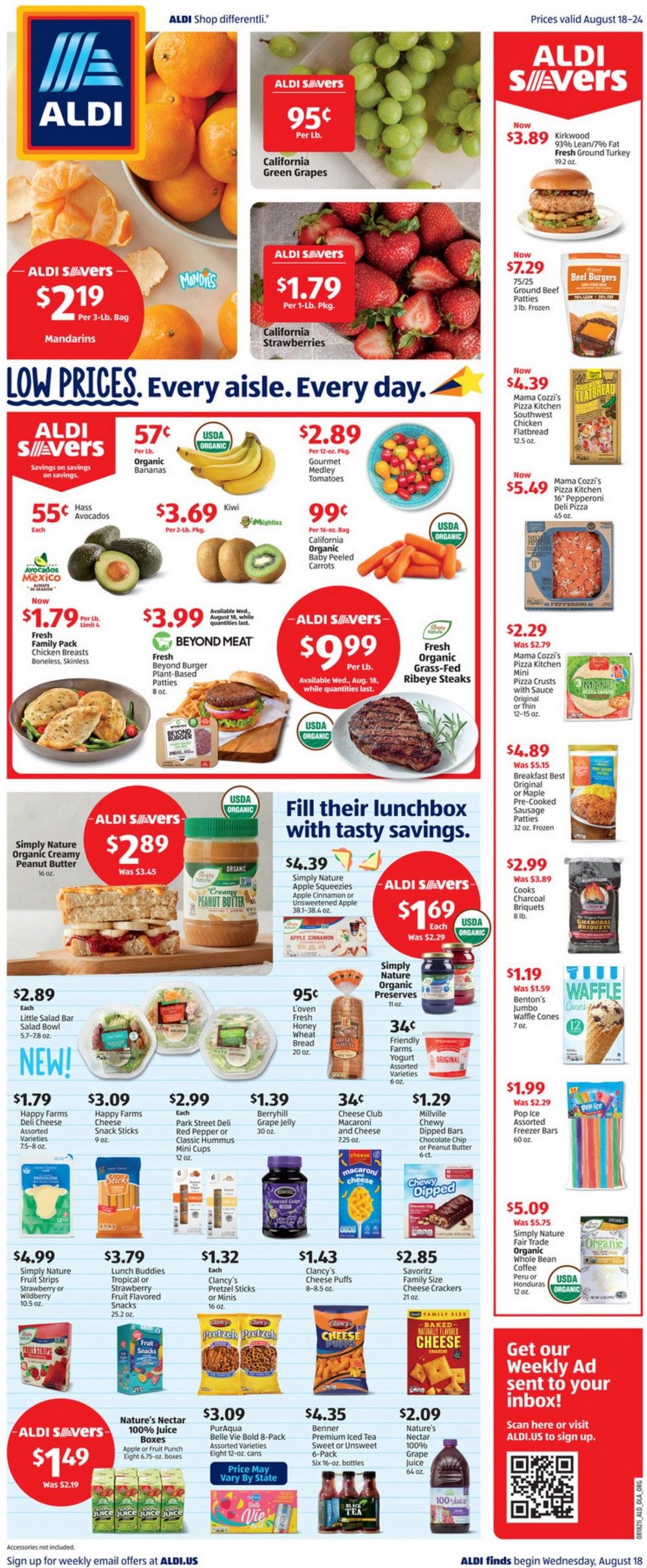 ALDI Weekly Ad Aug 18 – Aug 24, 2021