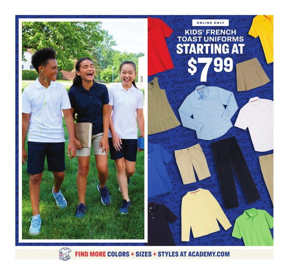 Academy Sports + Outdoors Kids Ad Aug 09 – Aug 15, 2021