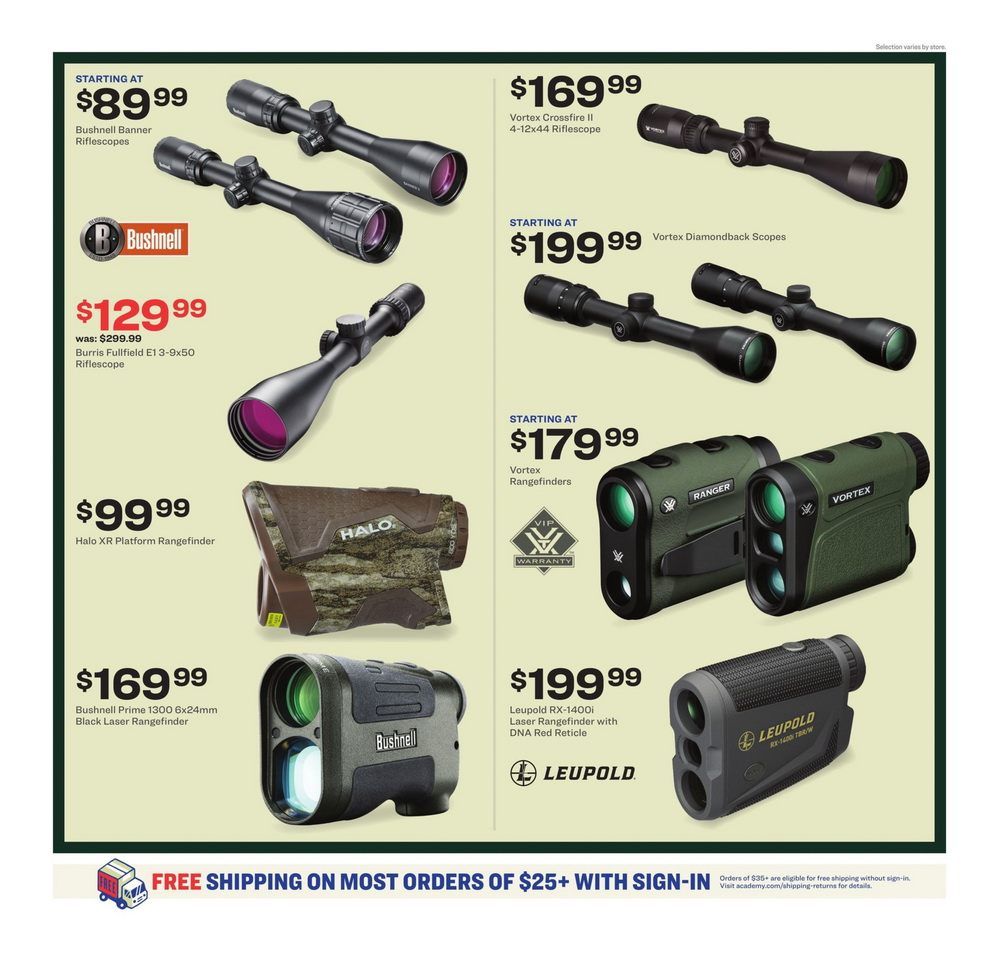Academy Sports + Outdoors Hunting Ad Aug 23 – Aug 29, 2021