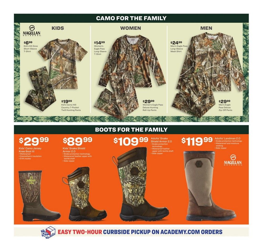 Academy Sports + Outdoors Hunting Ad Aug 30 – Sep 12, 2021