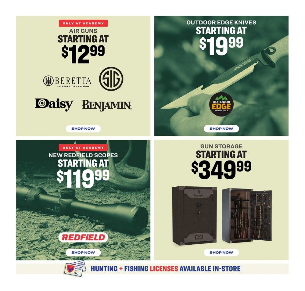 Academy Sports + Outdoors Hunting Ad Aug 30 – Sep 12, 2021