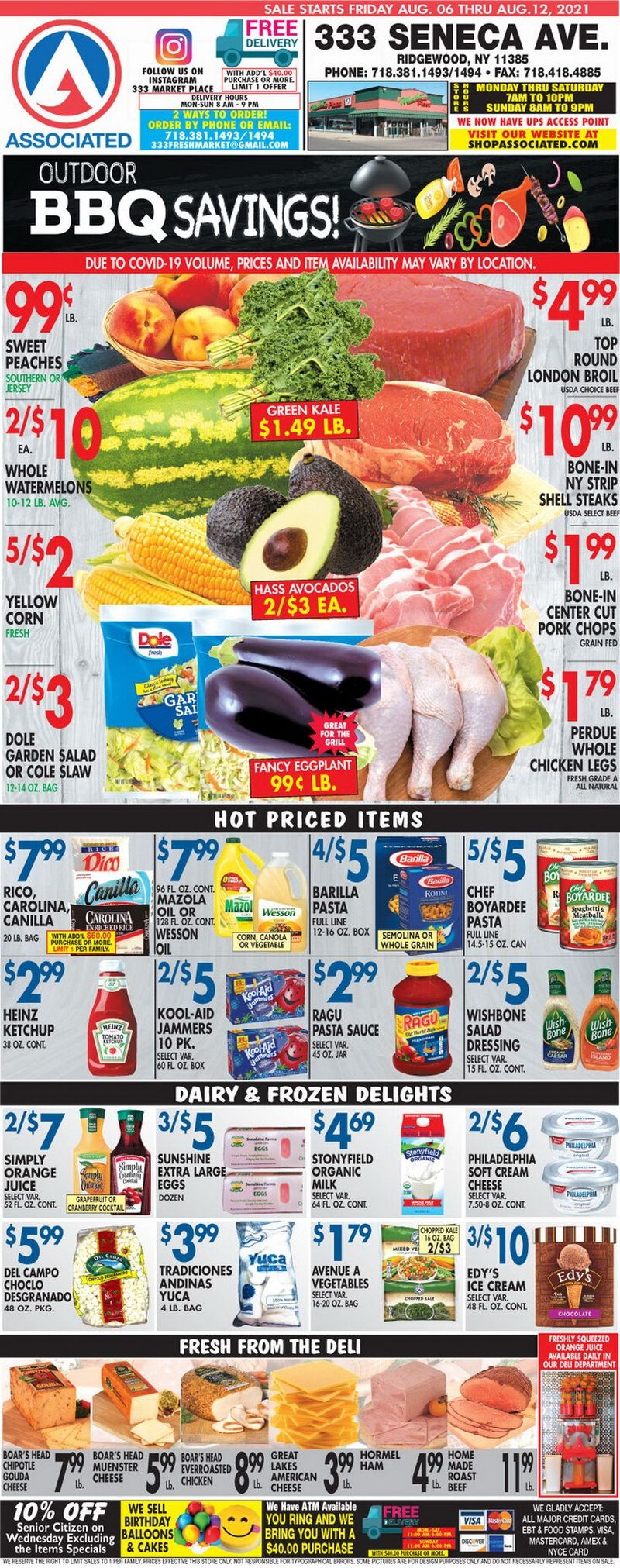 Associated Supermarkets Weekly Ad Aug 06 – Aug 12, 2021