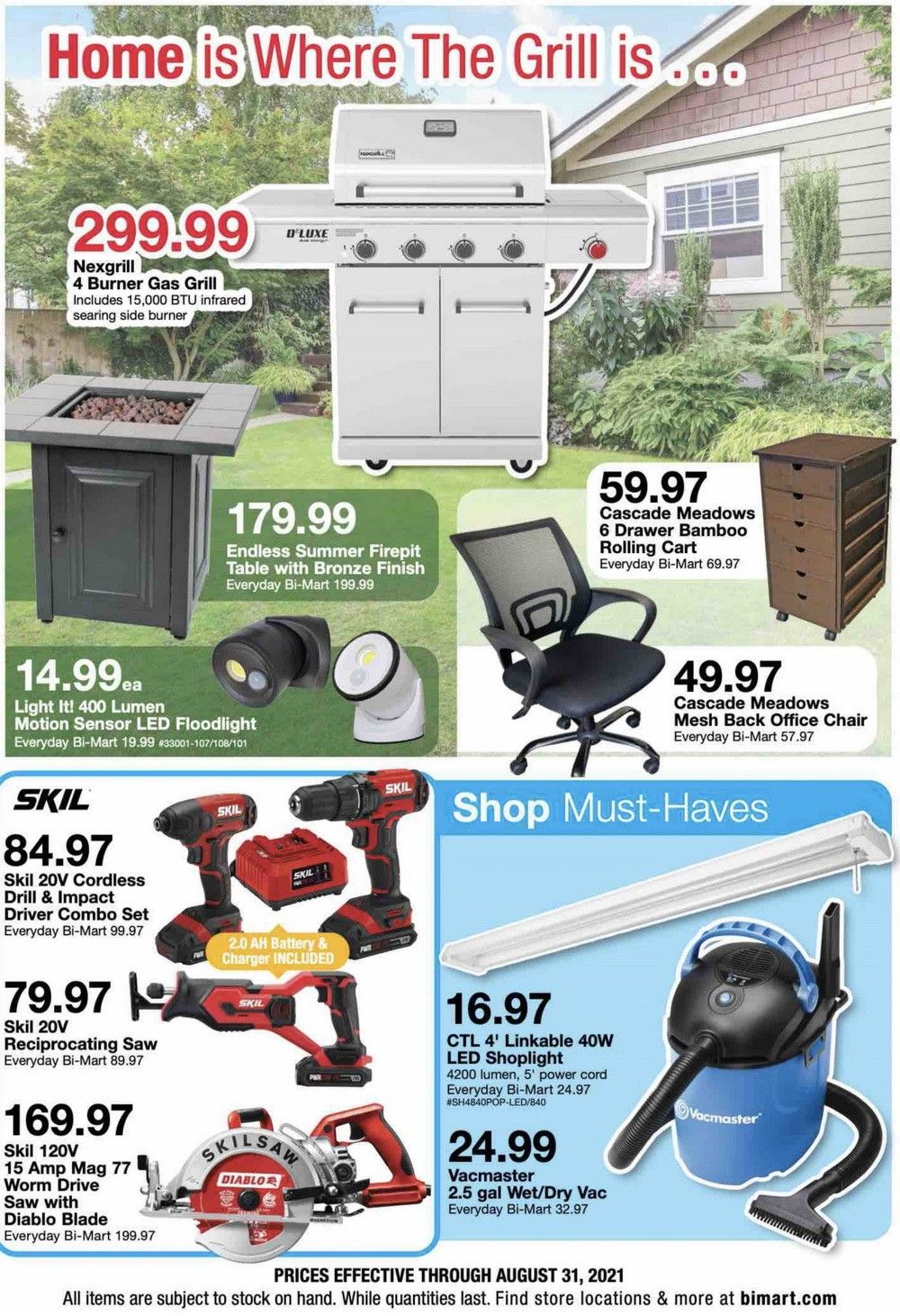 Bi-Mart Weekly Ad Aug 18 – Aug 31, 2021