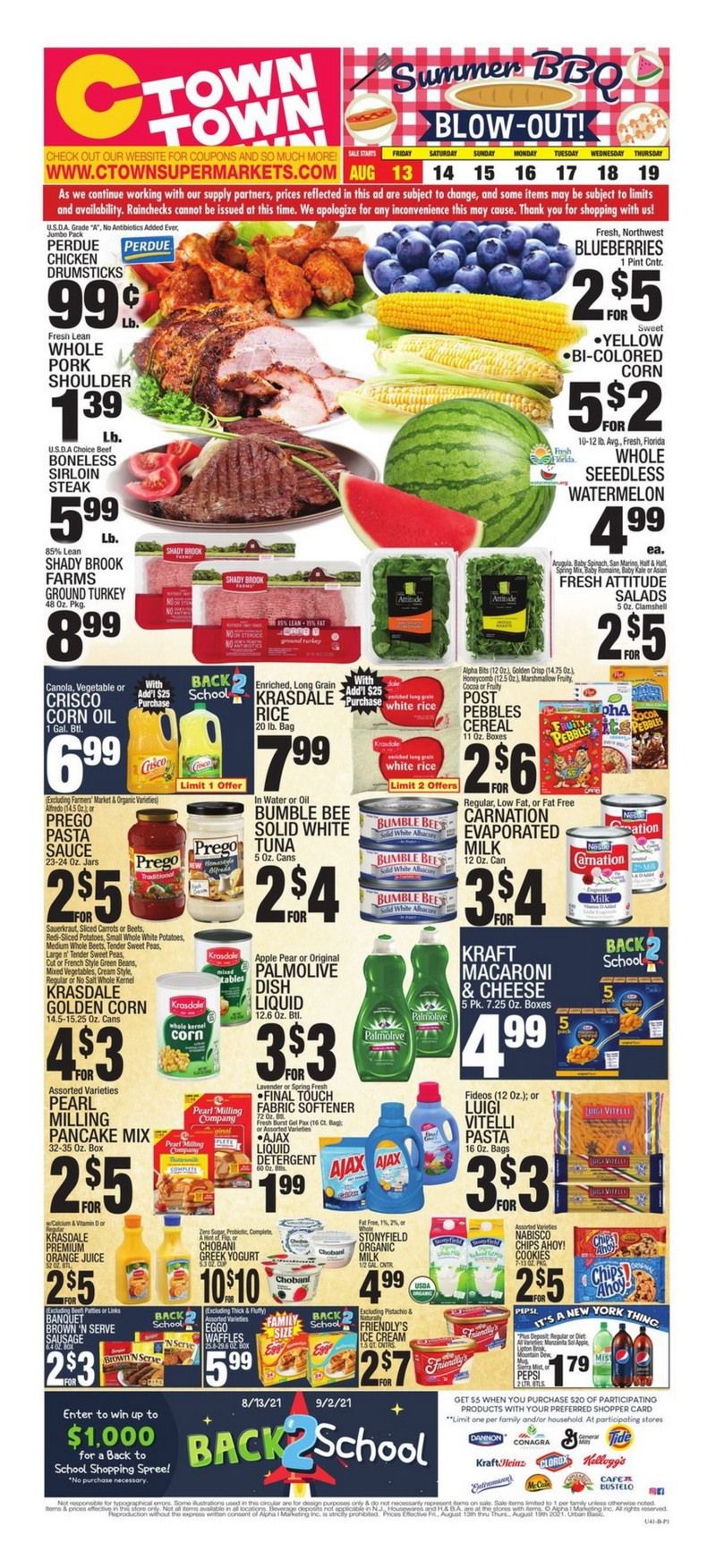 C-Town Weekly Ad Aug 13 – Aug 19, 2021