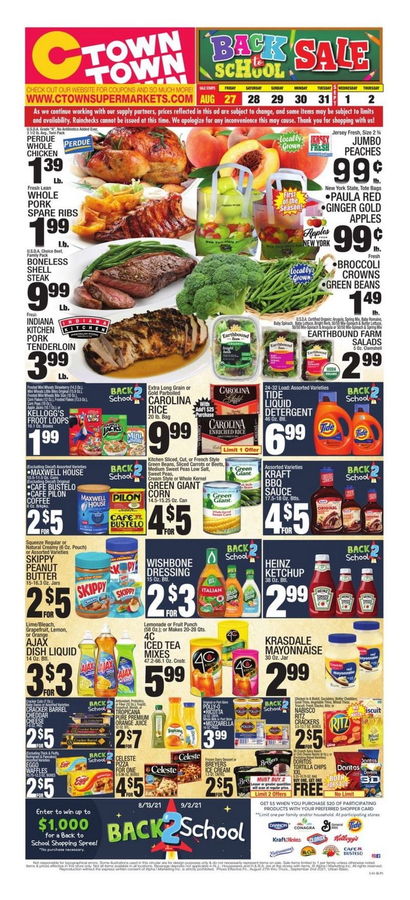 C-Town Weekly Ad Aug 27 – Sep 02, 2021