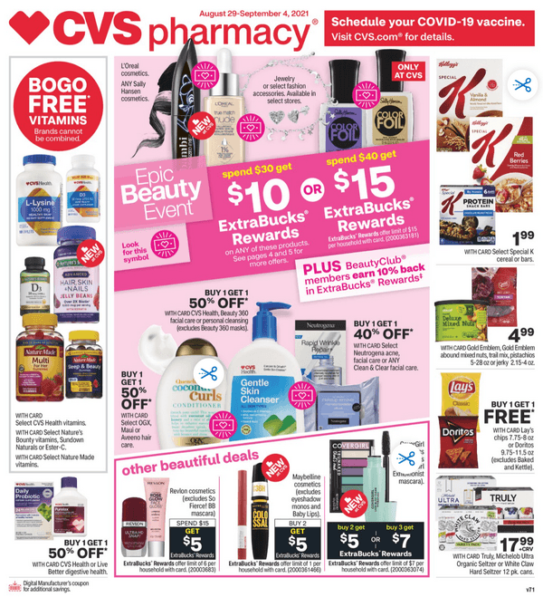 CVS Weekly Ad Aug 29 – Sep 04, 2021