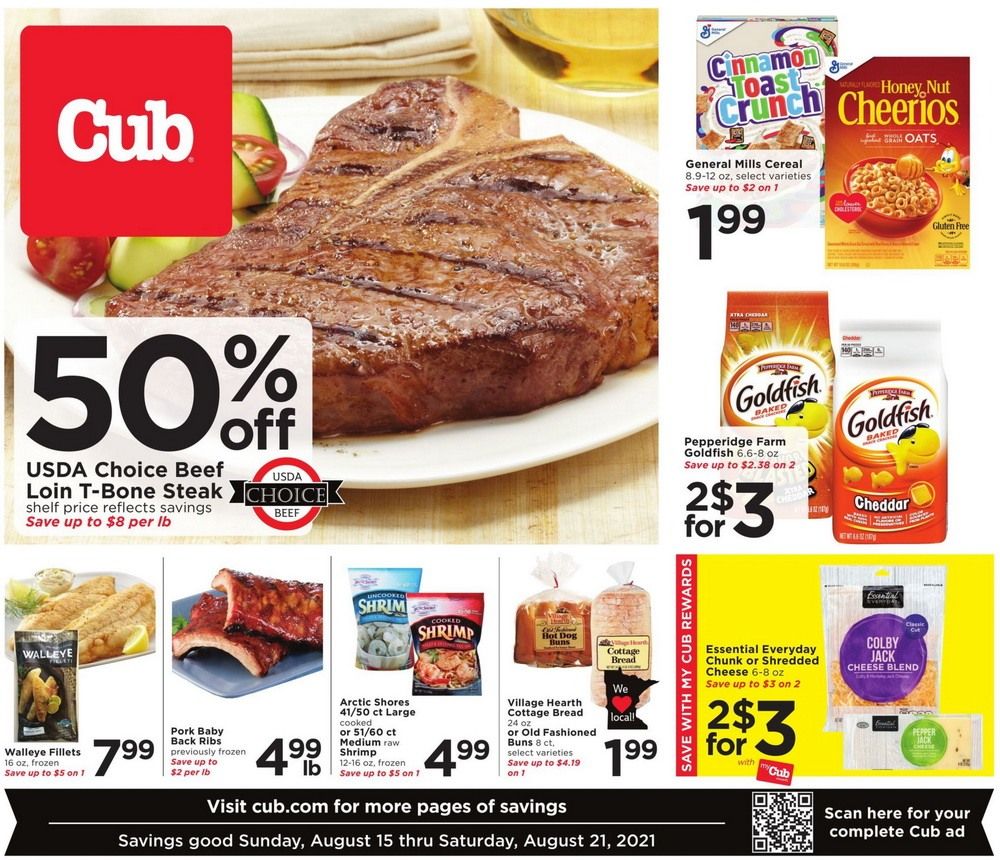 Cub Foods Weekly Ad Aug 15 – Aug 21, 2021
