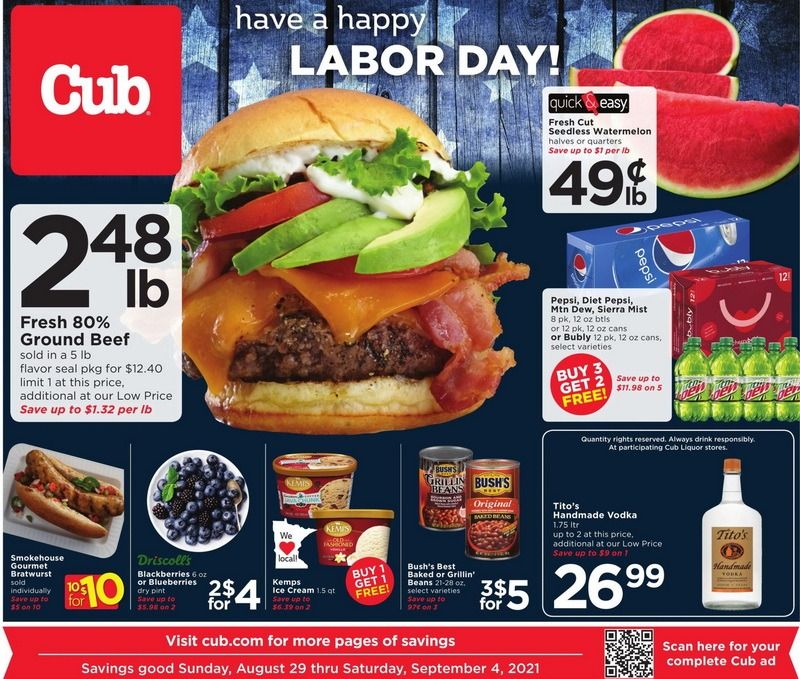 Cub Foods Weekly Ad Aug 29 – Sep 04, 2021