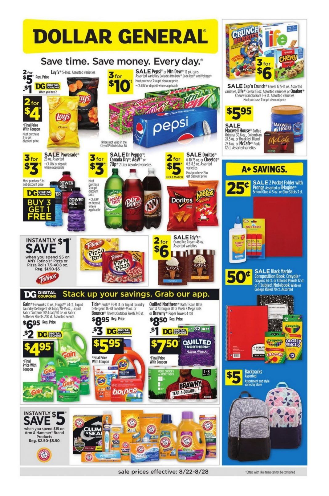 Dollar General Weekly Ad Aug 22 – Aug 28, 2021