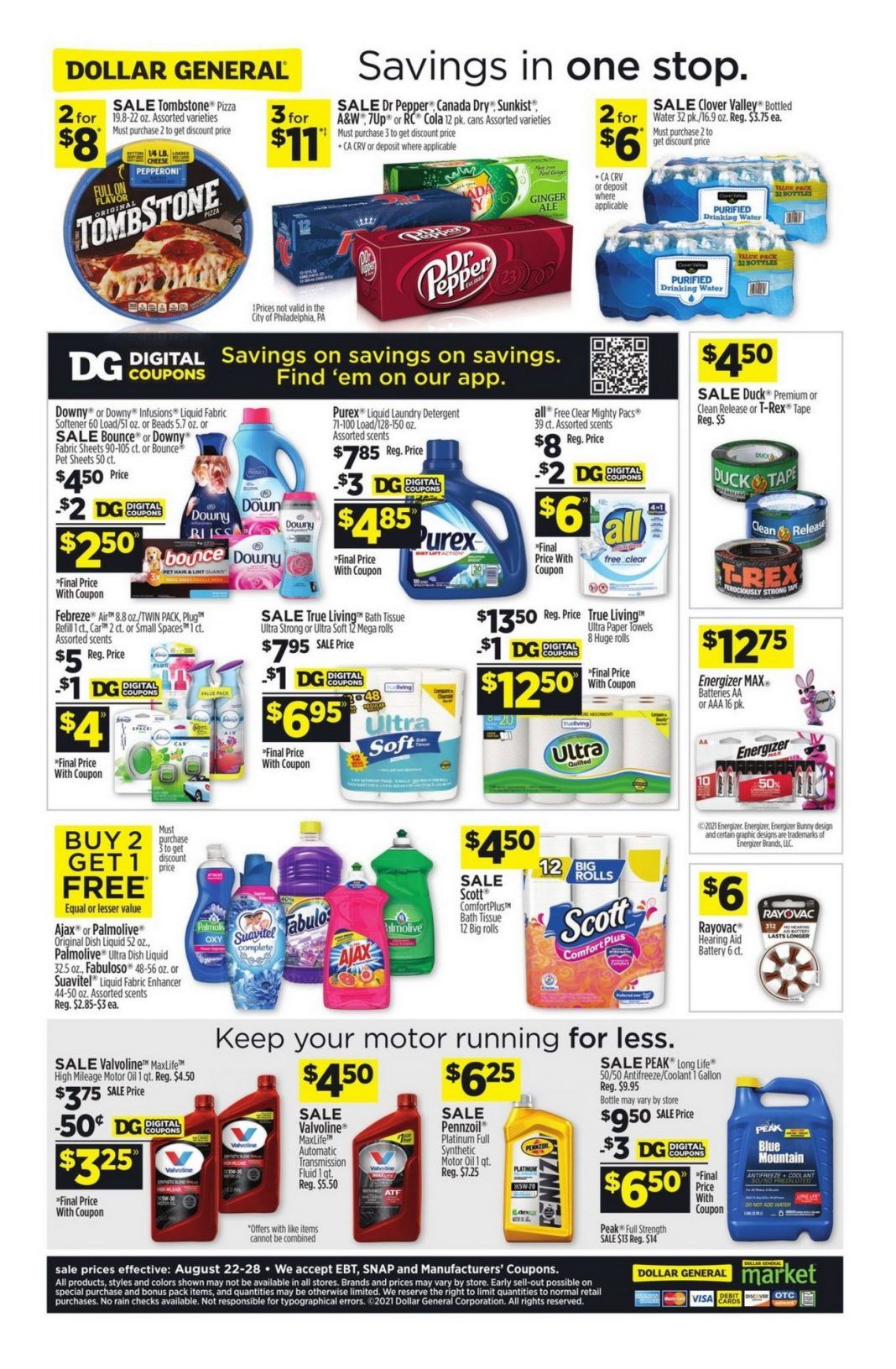Dollar General Weekly Ad Aug 22 – Aug 28, 2021